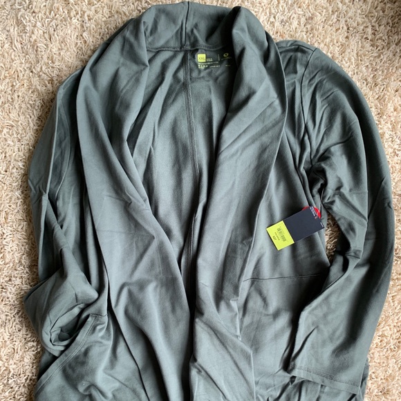 Xersion | Sweaters | Xersion Olive Green Cotton Cardigan Long | Poshmark